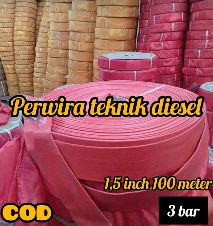 selang mesin pompa air 1.5 inch 100meter / selang alkon 1.5 inch ...