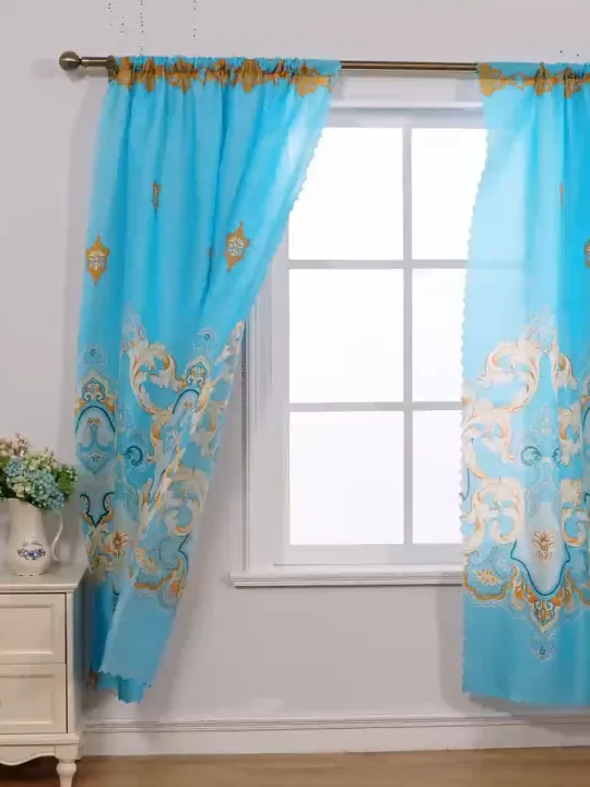 3 for 100 Curtain for Windows Butterfly Flower and Leaves Curtain Door ...