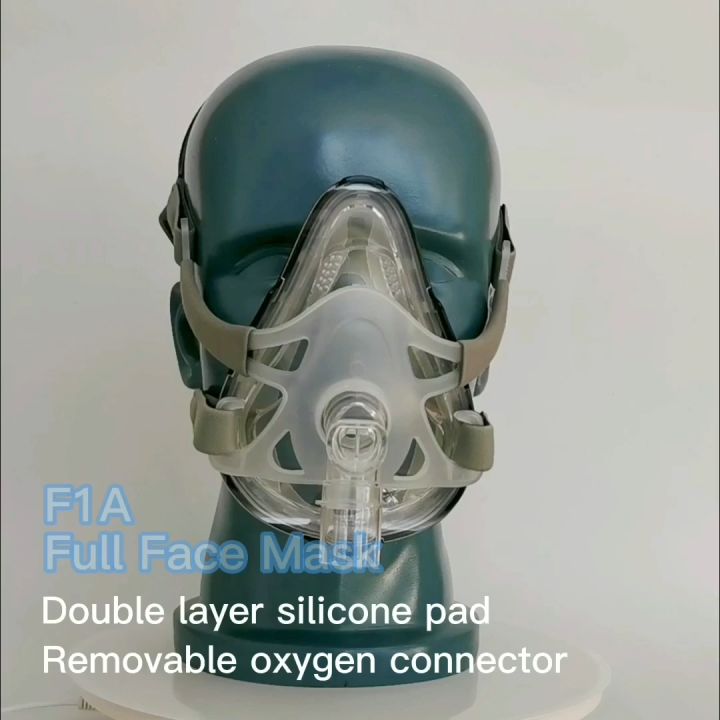 BMC F1A CPAP Mask Two Layers of Silicone CPAP Full Face Mask (Size ...