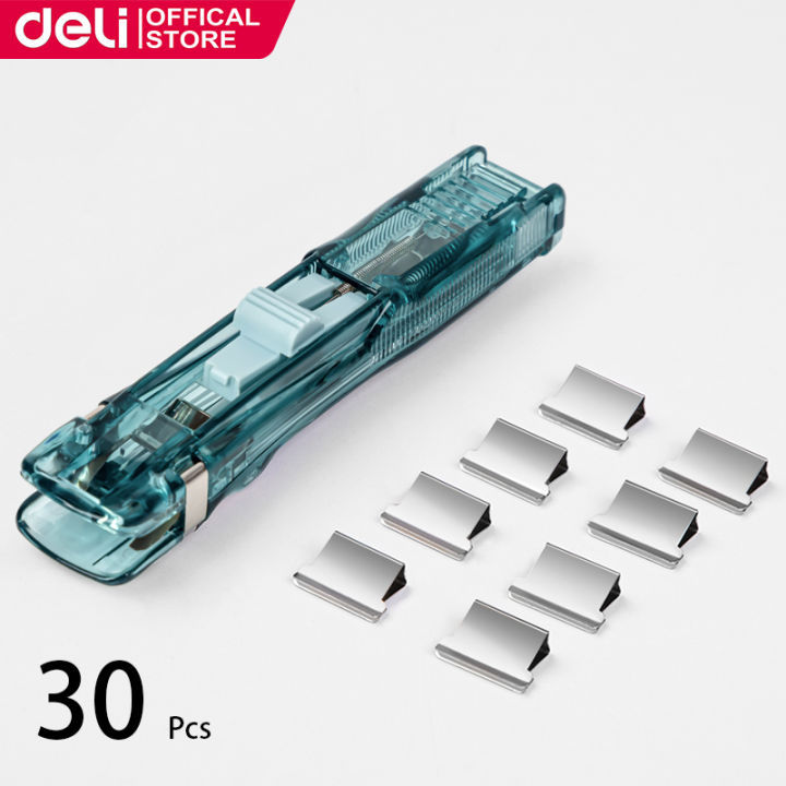Deli Seamless Stapler Creative stapler Binder Clips Paper Clamps ...