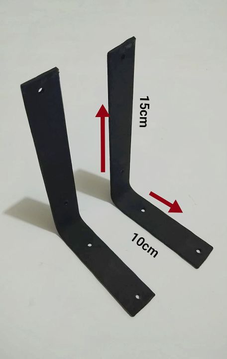 siku besi L penyangga rak dinding kayu 15cmx10cm (1pcs) | Lazada Indonesia