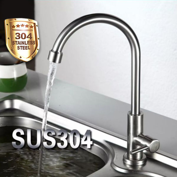 SUS304 Stainless Steel Kitchen Faucet Stainless Steel Faucet Sink ...