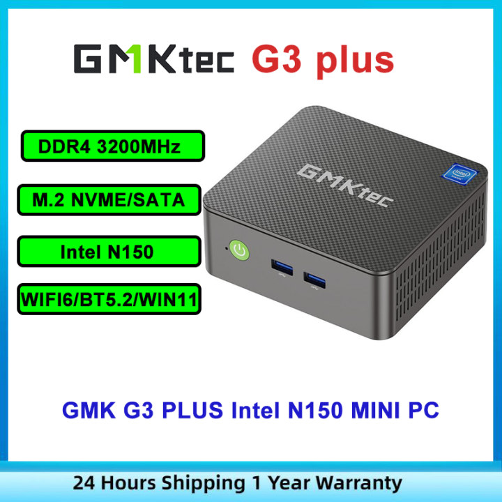 GMKtec G3 plus Intel N150 DDR4 3200Mhz WiFi 6 BT5.2 Win11 PRO 2.5G ...