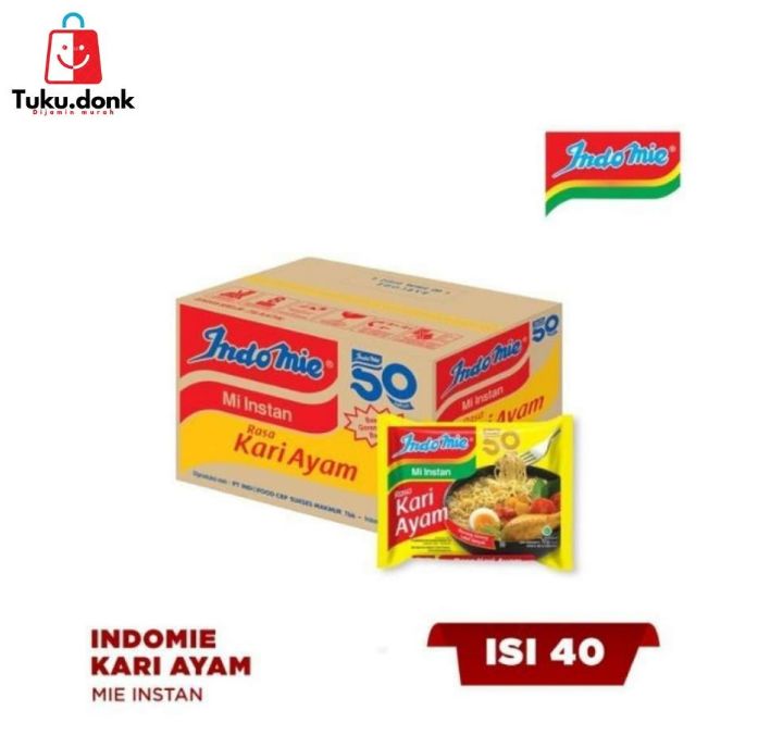 Indomie Mie Rasa Kari Ayam 1 dus isi 40 pcs | Lazada Indonesia
