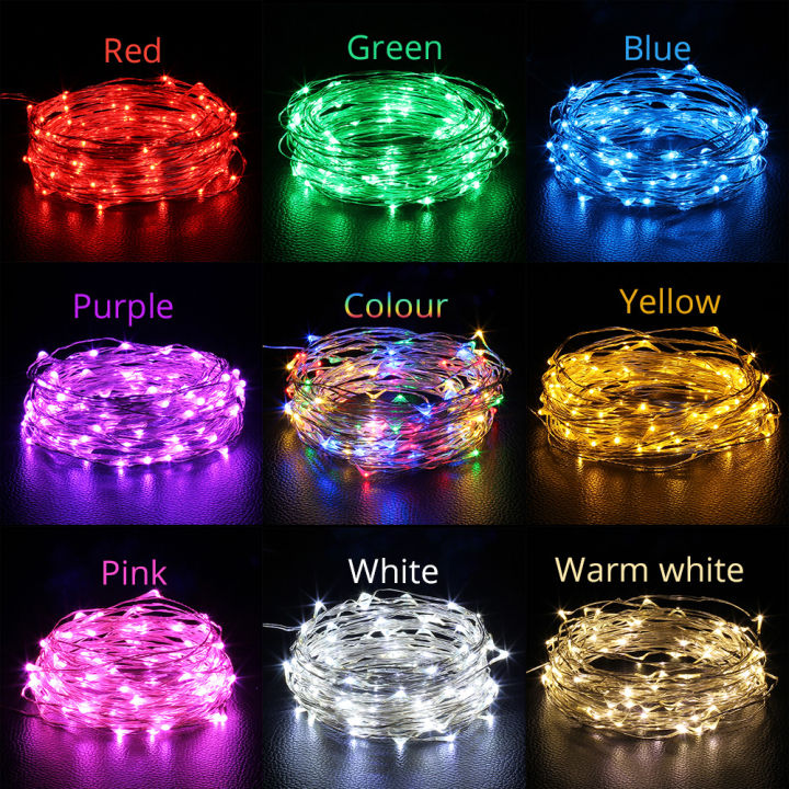10M 5M 3M 2M Rainbow Color Led strip lights for room fairy lights ...