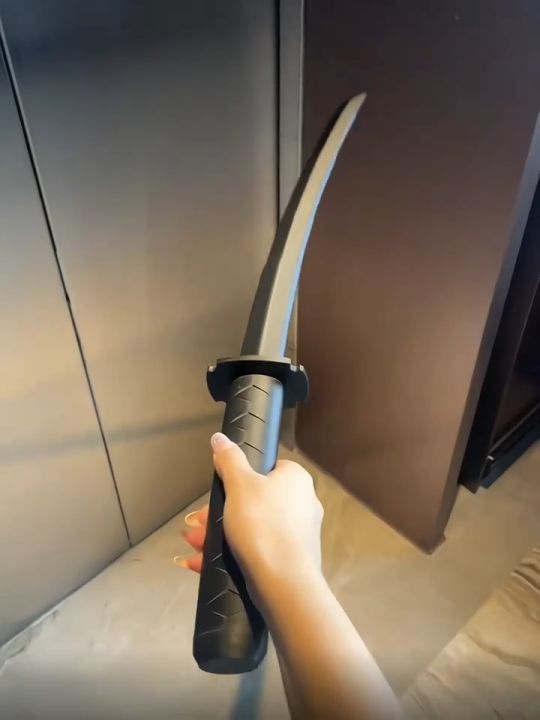 Telescopic Samurai Sword 80cm Plastic Cosplay Sword Demon Slayer Sword ...
