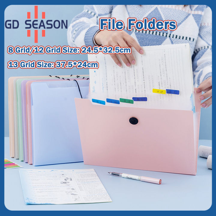 8/12/13Pockets Colorful A4 Expanding File Folder Expandable Envelope ...