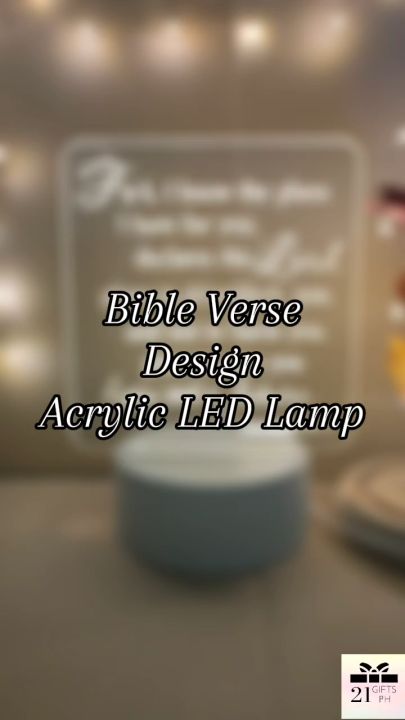Bible Verses 4.0 Faith Religion Acrylic LED Lamp gift personal table ...