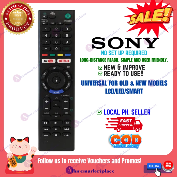 SONY Replacement Remote Universal for LCD LED HDTV Smart TV SONY TV ...