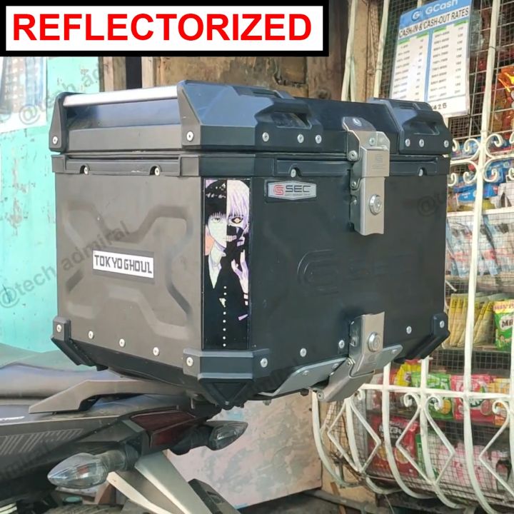 Alloy Top Box Sticker Waterproof One Piece Luffy Bully Racing Line ...