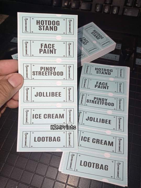 TICKET STUB / MULTIPLE NUMBERING & PERFORATE | Lazada PH