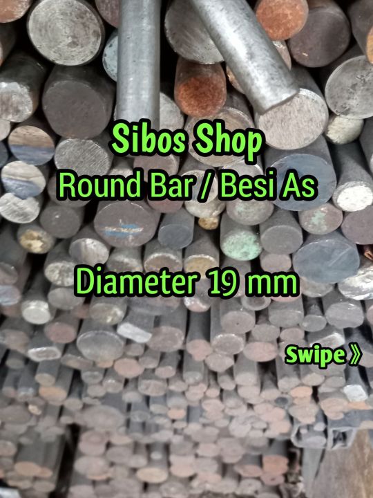 Round Bar | Besi As Diameter 19mm panjang 20cm | Lazada Indonesia