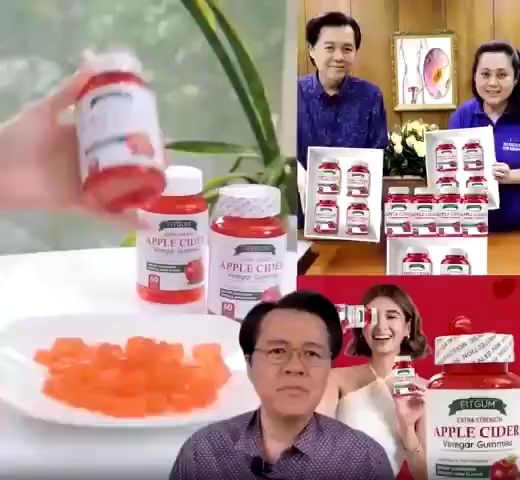Fitgum Apple Cider Vinegar Gummies 100% Original With Collagen Vitamins ...