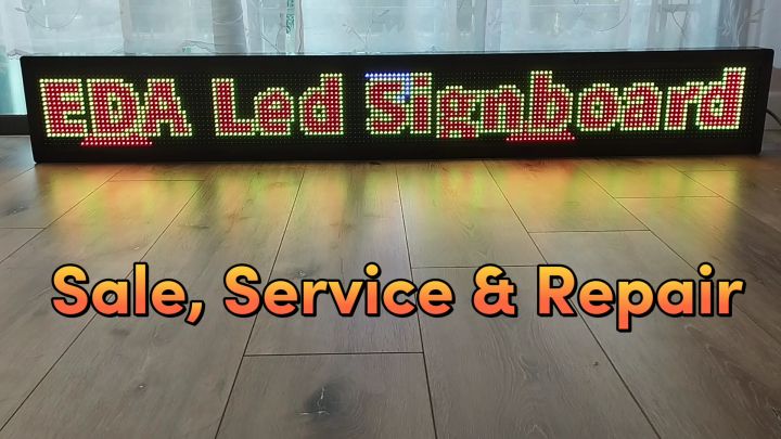 LED Display Signboard Full Color P10 WIFI Outdoor Message Running ...
