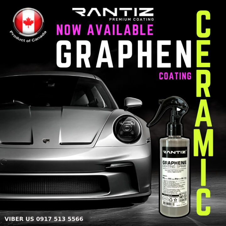 Quick GRAPHENE Coating RANTIZ "GRAY SPRAY" 250ml (Plastic) | Lazada PH