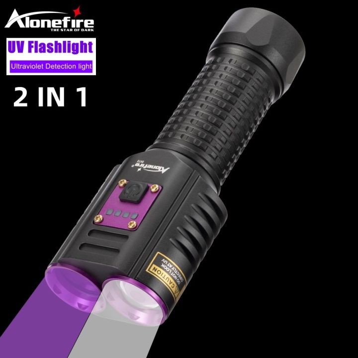 AloneFire Đèn Pin UV SV72 20W Đèn Pin Tia Cực Tím Ánh Sáng Đen 365 Đèn ...