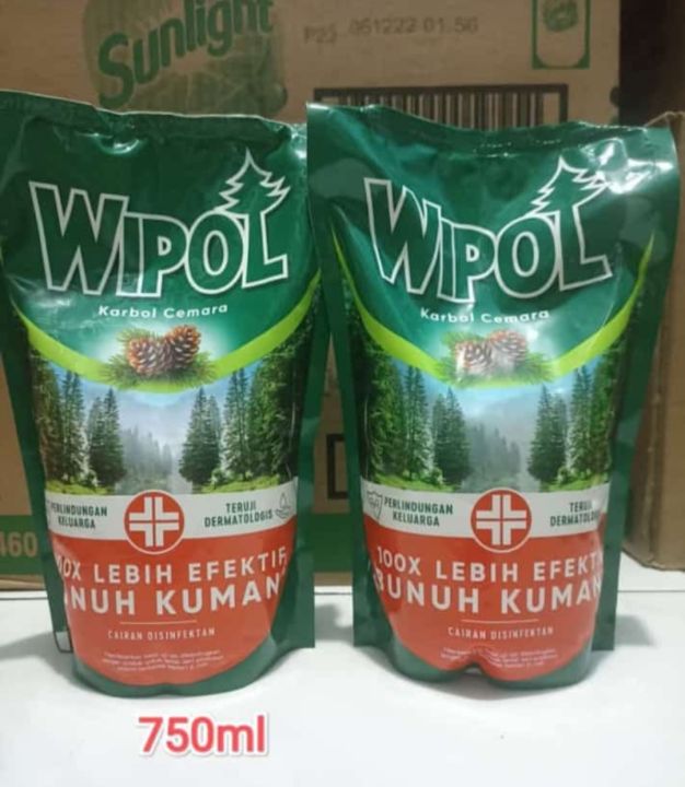 Wipol karbol pembersih lantai Refill 750 ml - wipol karbol Cemara ...