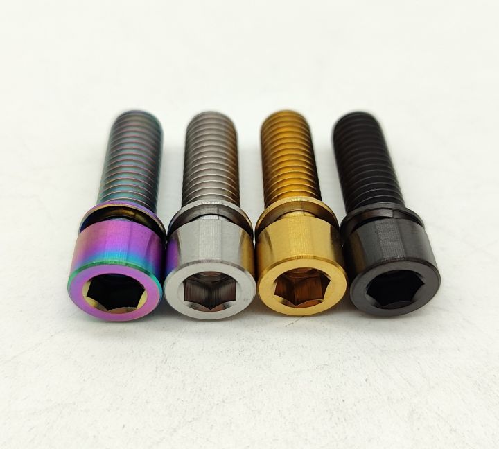 1pc Vitaltitanium Grade 5 Titanium Bolt with captured washer M8 x 20mm ...