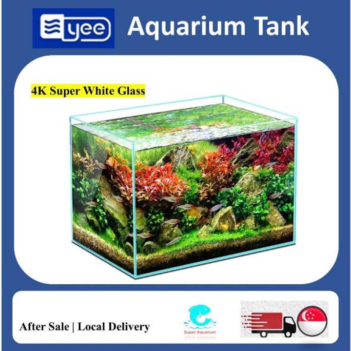 YEE Fish Tank, Crystal Tank With 5mm Thick Glass | Transparent Fish ...