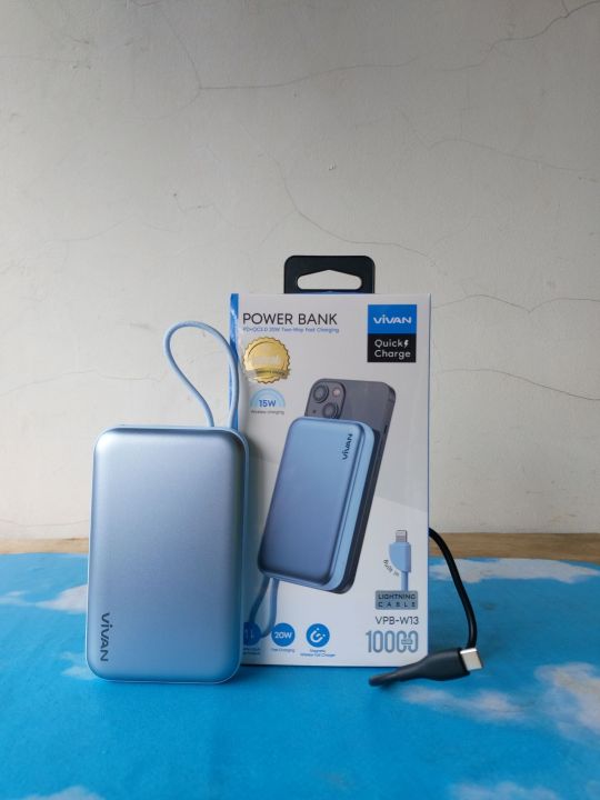 VIVAN VPB-W13 Power Bank 10000mAh 15W Wireless Charging PD+QC3.0 20W ...