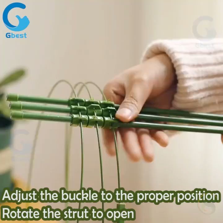 Conical Plant Climbing Support Stick Net Flower Rack Ring Garden ...