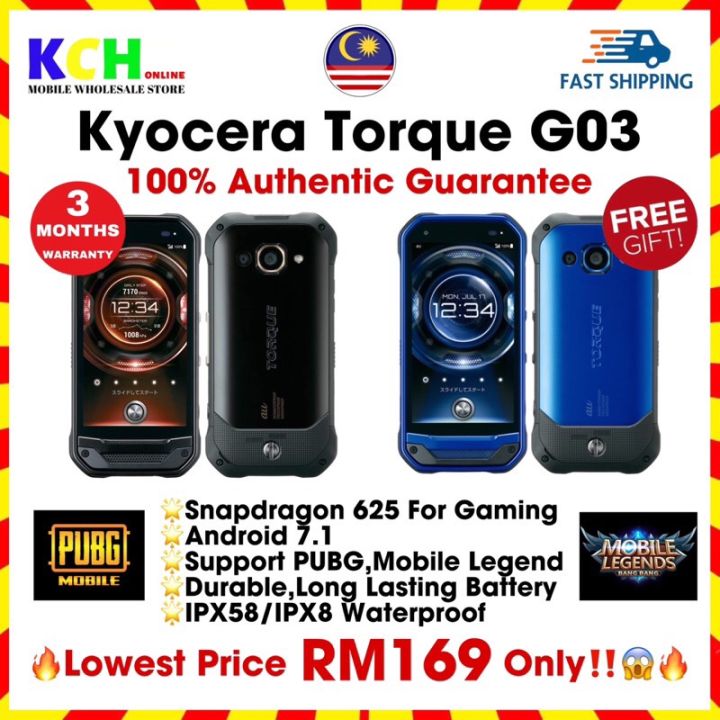 🔰KYOCERA TORQUE G03 KYV41 Snapdragon 625 Gaming Android Smartphone Telefon Tahan Lasak Tahan ...