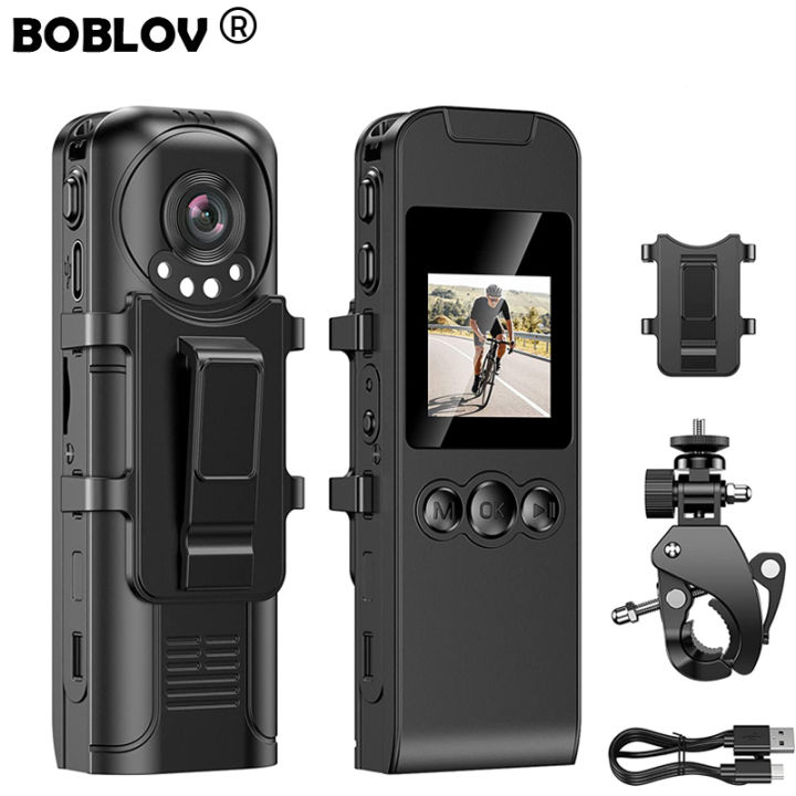 Boblov V1 Via WiFi Wireless Body Mini Action Police Camera Motorcycle ...