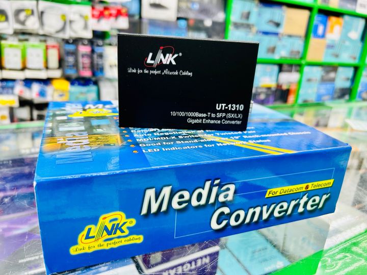 Link Media Coverter UT-1310 RJ45/SFP(Mini Gbic) 10/100/1000 to 1000,w ...