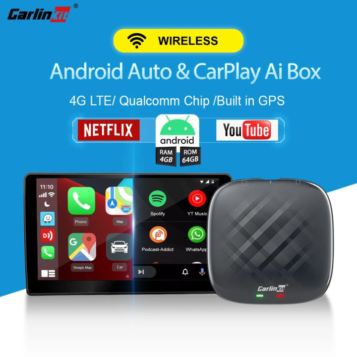 carlinkit ai box plus Android 13（8G+128G）wireless carplay adapter ...
