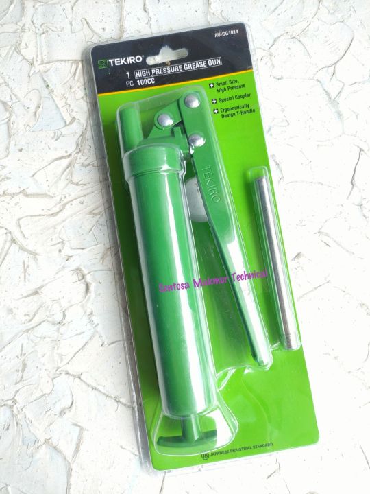 TEKIRO 100 CC Hand Grease Gun Mini Pompa Gemuk Satu Tangan 100cc ...