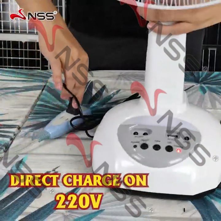 NSS Solar Fan Solar Rechargeable Fan 14" Solar Electric Fan with 5W ...