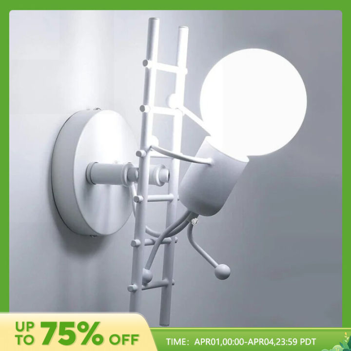 Creative Humanoid Wall Lights Indoor Wall Lamp E26 Base Bedside Wall ...