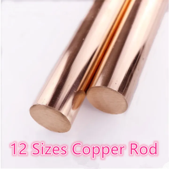12 Sizes Copper Rod Length 100mm Diameter 4/5/6/7/8/10/12/14/15/16/18 ...