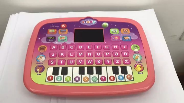 Education Toys Learning Machine Tablet with LED Screen Learning Laptop ...