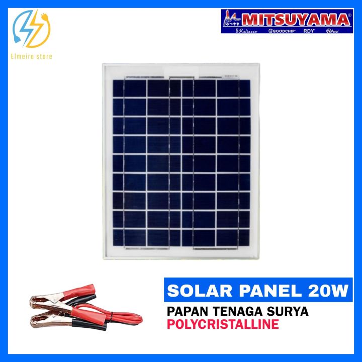 solar panel 20 wp solar cell tenaga surya / papan pembangkit listrik ...