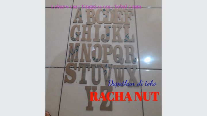 Huruf Abjad Rumah Nomor Rumah Akrilik Ukuran 6x11 cm | Lazada Indonesia
