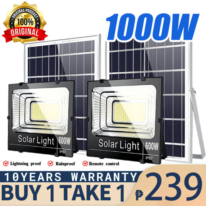 Solar Lights Outdoor Lighting With Solar Panel 1000W LED Light ...
