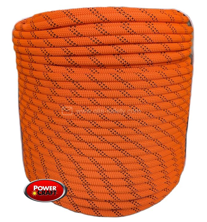 Powercraft Kernmantle/Static Rope 200Mx11mm PCSR-11200 Orange w/ Black ...