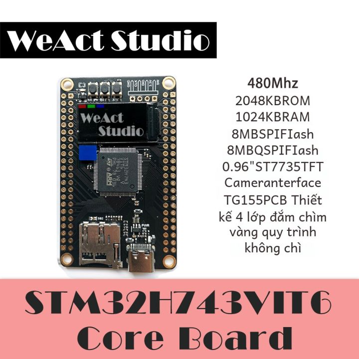 WeAct Studio STM32H743VIT6 Core Board Development Board Microcontroller Evaluation Board ...