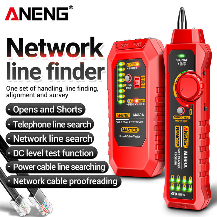 ANENG Network Cable Tracker M469A Networking RJ45 RJ11 Telephone Line ...