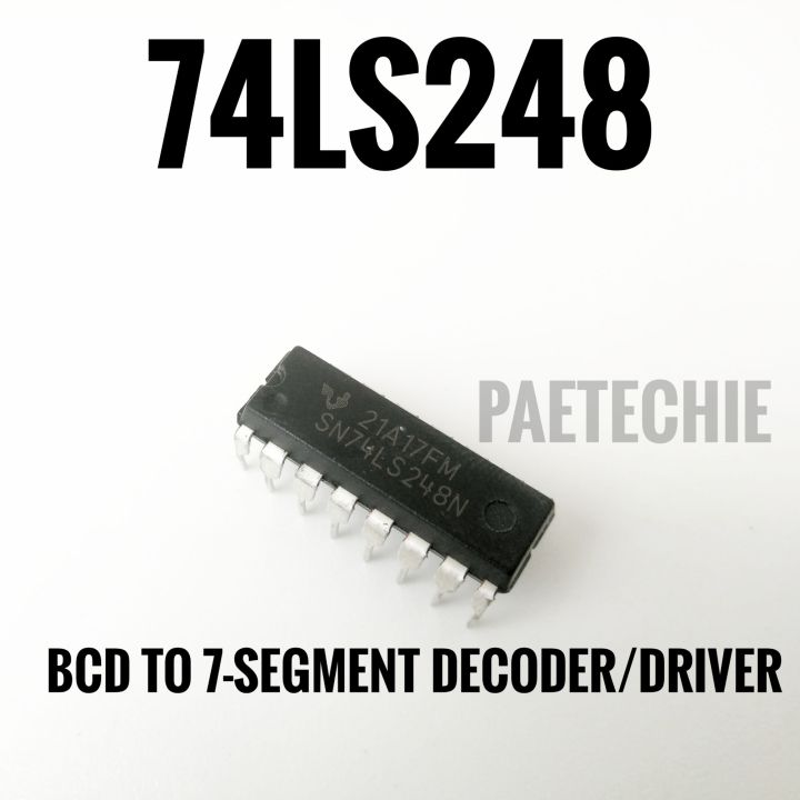 74LS248 74248 BCD to 7-Segment Decoder/Driver IC | Lazada PH
