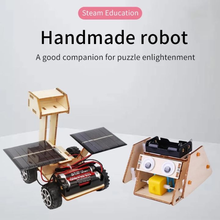 Children's DIY Handmade Small Production Moon Exploration Car Solar Toy ...