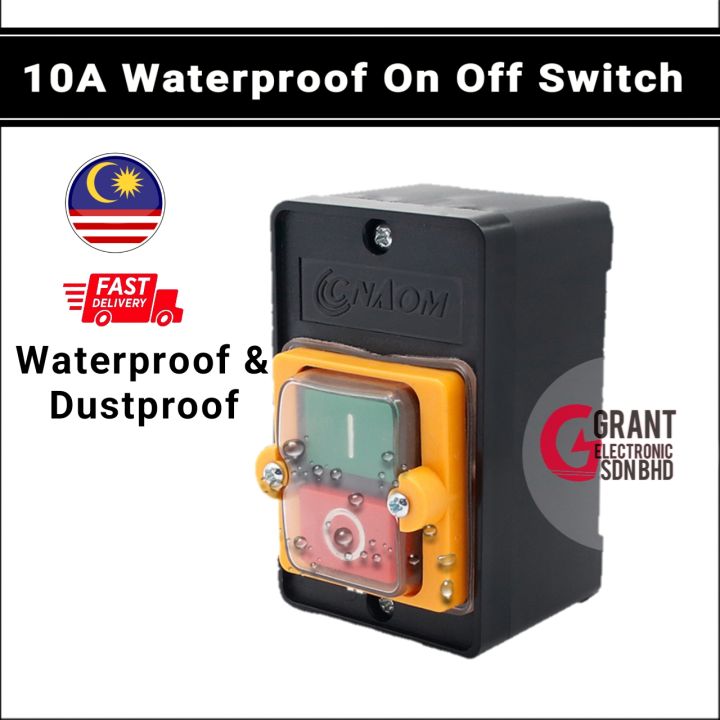 KAO-5 10A 220V 380V Cutting Machine Bench Drill Switch Plastic Motor KAO-10KH Water Proof Push ...