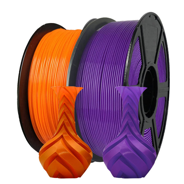 250G PLA Filament for 3D Printers PLA Purple&PLA Dark Orange Ideal for ...