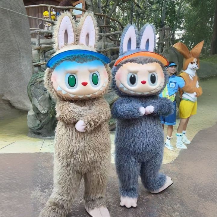 Inflatable Walking LABUBU Rabbit Sprite Doll Costume Cartoon Puppet ...