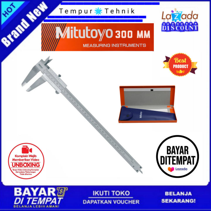 [Ready] Vernier Manual Caliper 300 mm MITUTOYO 530-119 Sigmat 12 Inch Jangka Sorong 0-300mm ...