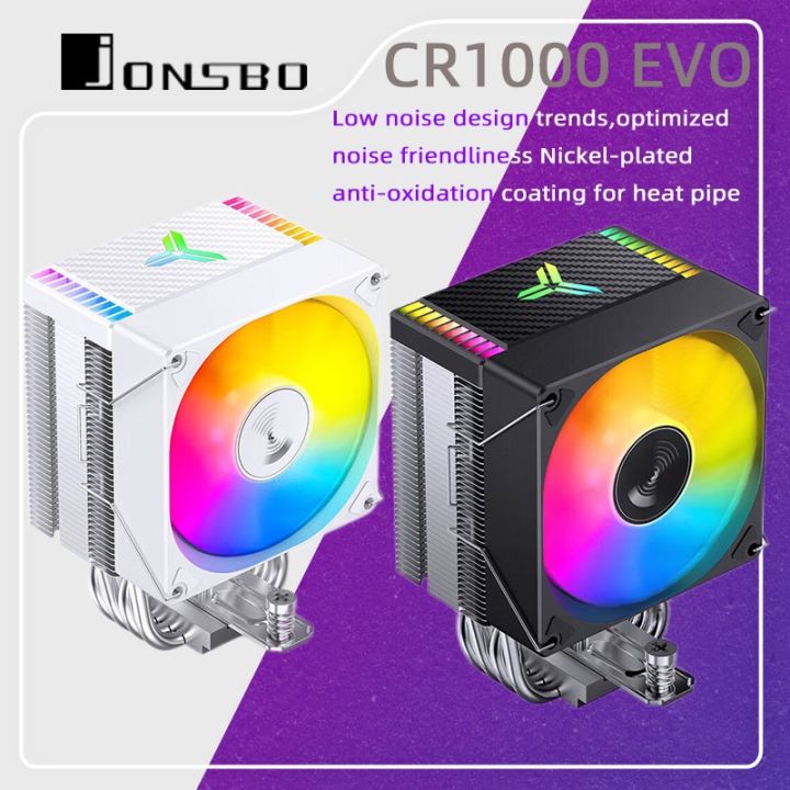 JONSBO CR-1000EVO CPU Radiator 4 Heat Pipes CPU Cooler 120mm Fan 5V ...