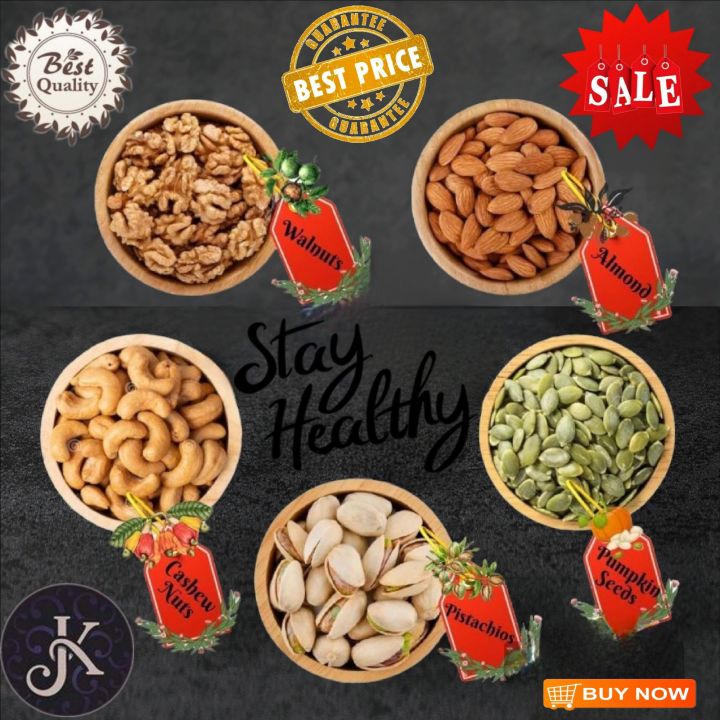 Roasted Nuts (No oily/Slightly Salty) -Ready to Eat- 500gm - Pistachio ...