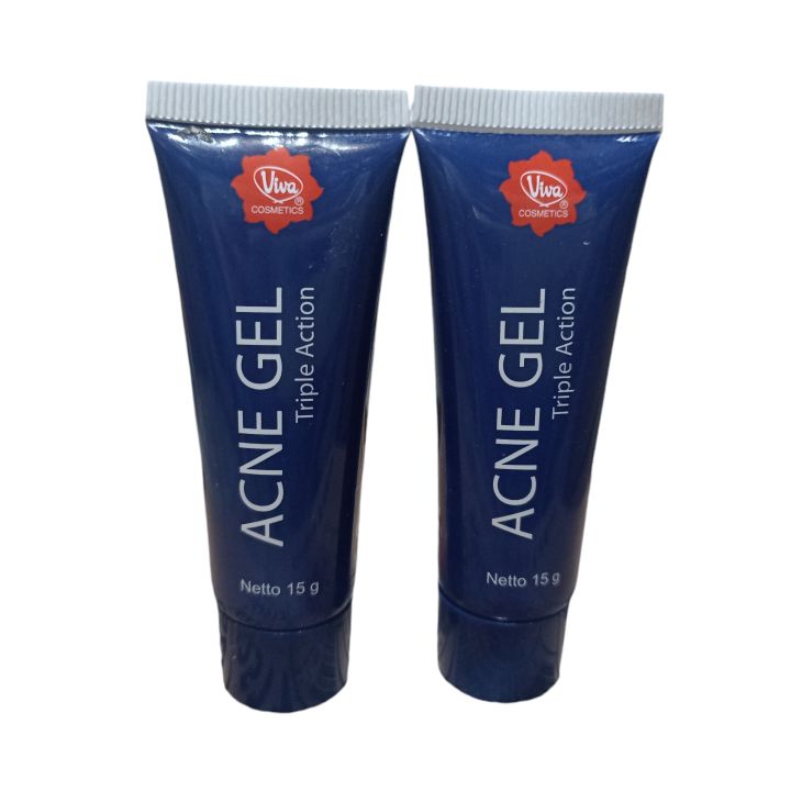 ACNE GEL TRIPLE ACTION VIVA COSMETICS 15g | Lazada Indonesia
