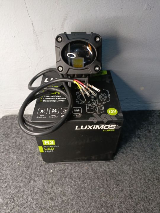 Lampu LED Tembak Motor Mobil R3 LUXIMOS LUMINOS Projektor 3 Warna 30W ...